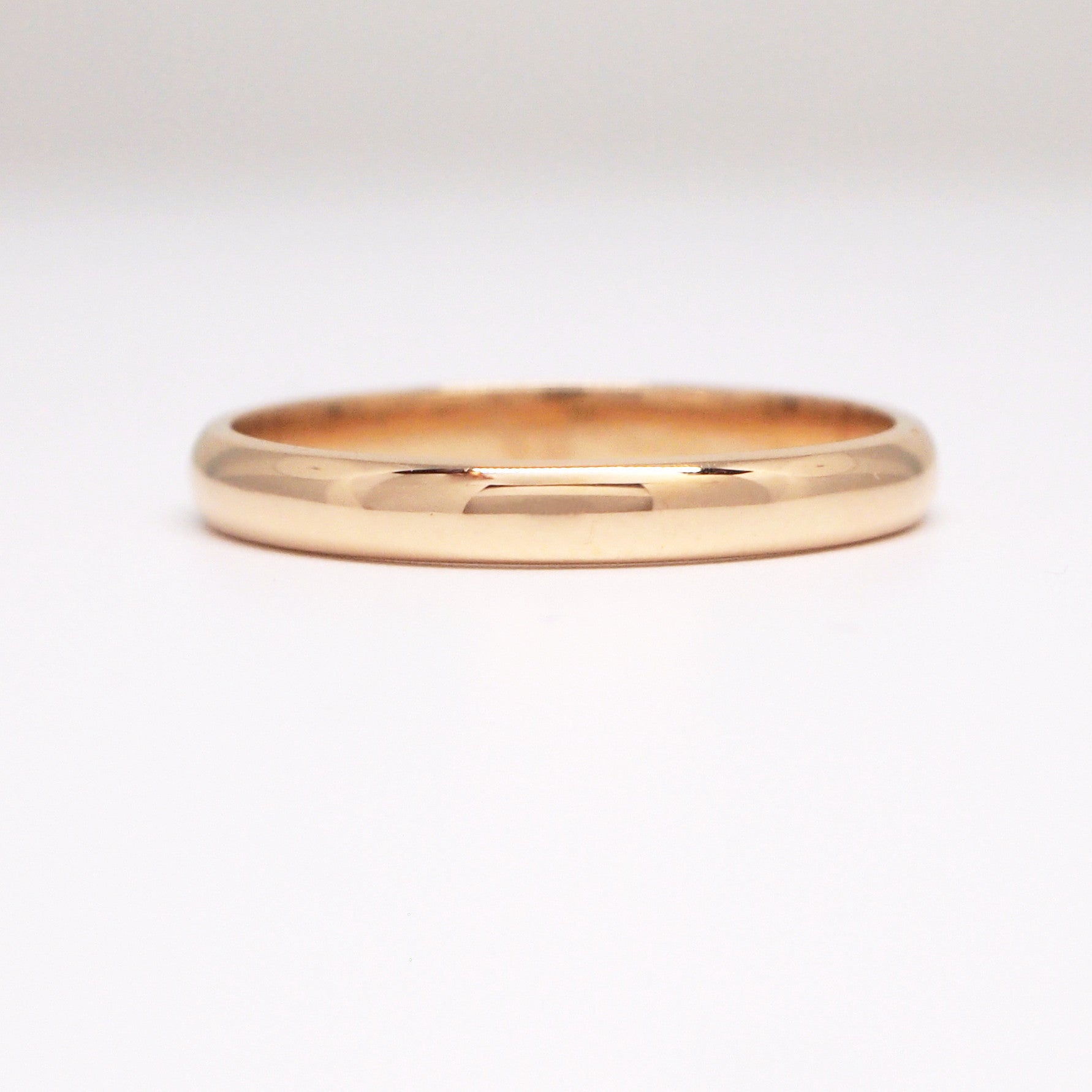 18K Yellow Gold Half Round Wedding Band | Judith Arnell - Judith Arnell ...