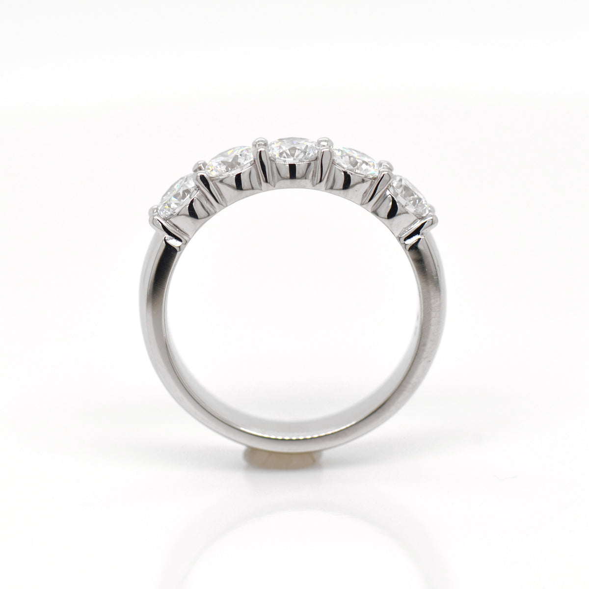 Platinum 5-Stone Lab-Grown Diamond Ring - Judith Arnell Jewelers