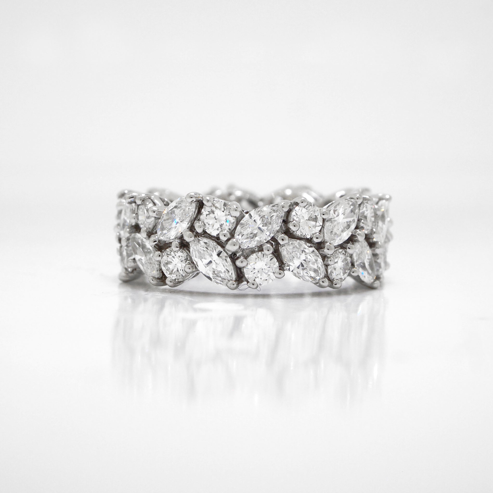 Platinum Marquis Diamond Eternity Band | Judith Arnell - Judith Arnell ...