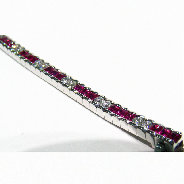 18K Gold Bracelet | Diamond Ruby Bracelet | Judith Arnell - Judith ...